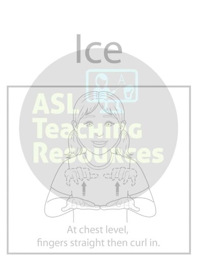 Ice Worksheets Ice Matching Counting Writing Activities Sign Language