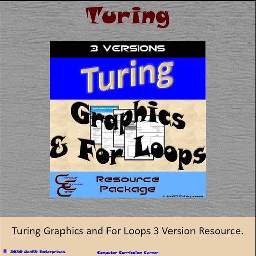 Coding Distance Learning Turing Graphics And For Loops 3 Version