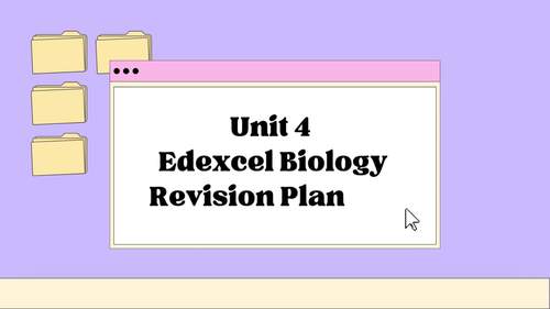 Edexcel Biology Unit 4 Revision Plan Day By Day 20 Files Of Exam Qs