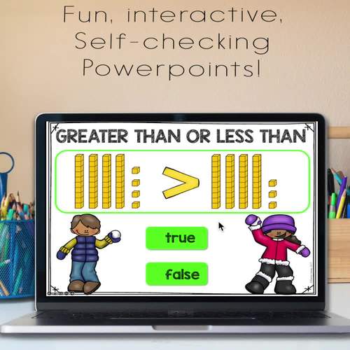 Greater Than Less Than Equal To Powerpoint Self Checking Interactive