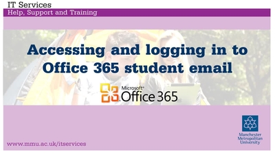 1. Accessing and logging in to Office 365 student email - mmutube