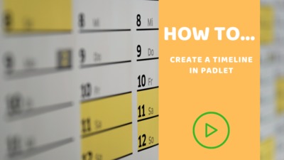 How to create a timeline using Padlet - mmutube