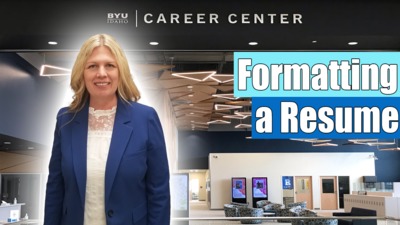 Formatting a Resume - BYU-Idaho