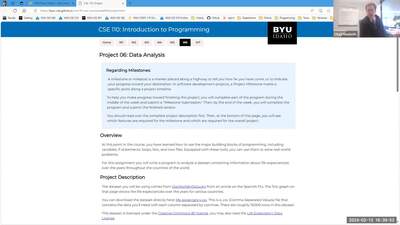 CSE 110 Assignment Help - Prove06 - BYU-Idaho