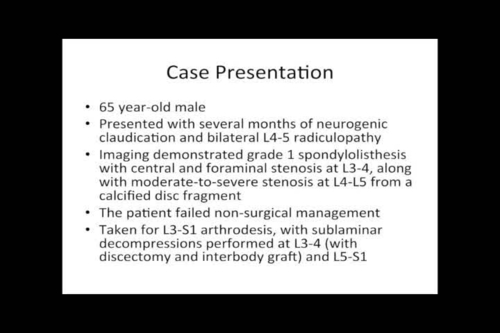 Clinical Spine Surgery