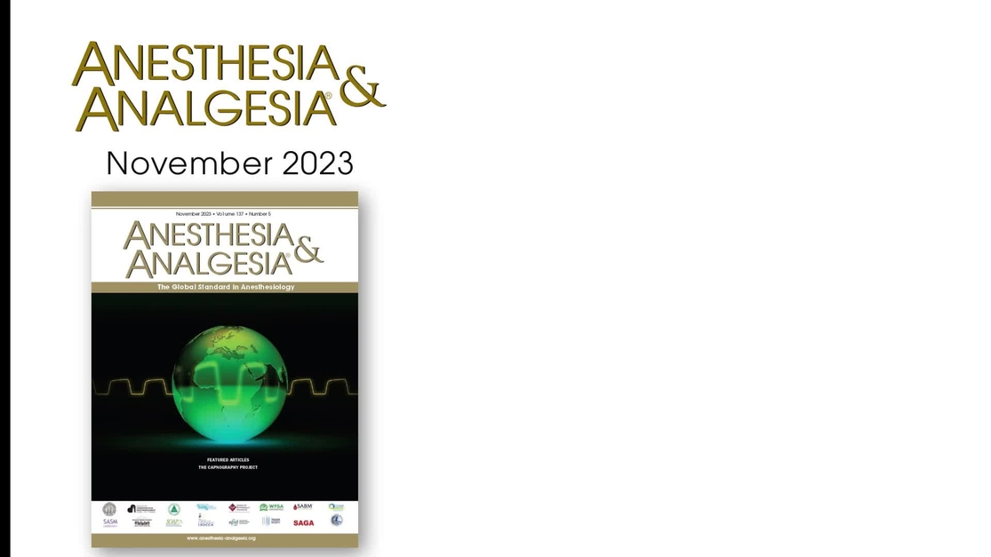 Anesthesia & Analgesia