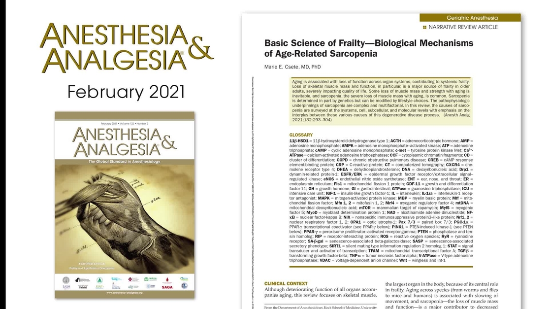 Anesthesia & Analgesia