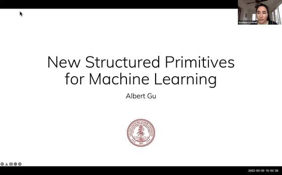 Special Seminar: Albert Gu, "New Structured Primitives for Machine ...