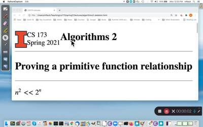 CS 173 (Spring 2021) Algorithms 2 - Illinois Media Space