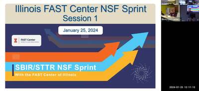 NSF SBIR/STTR Sprint - Session 1 - January 25, 2024 - Illinois Media Space