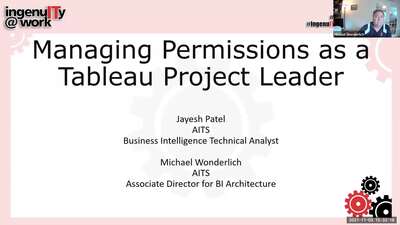 D5 - Managing Permissions as a Tableau Project Leader - Fall 2021 IT ...
