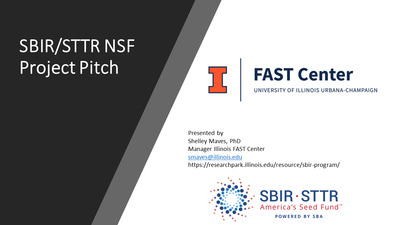SBIR/STTR Webinar: NSF Project Pitch - Illinois Media Space