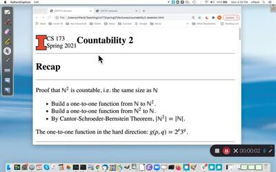 CS 173 (Spring 2021) Countability 2 - Illinois Media Space