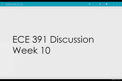ECE 391 SP 2021 - Discussion 10 - Illinois Media Space