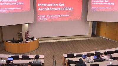 CS 340 - Lecture #4: Instruction Set Architectures (ISAs) (Spring 2023, Wade Fagen-Ulmschneider ...