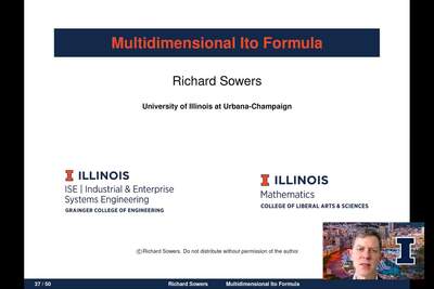 Ito Formula 4: Ito formula (multidimensional) - Illinois Media Space