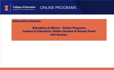 Education at Illinois – Online Programs Careers in Education: Online ...