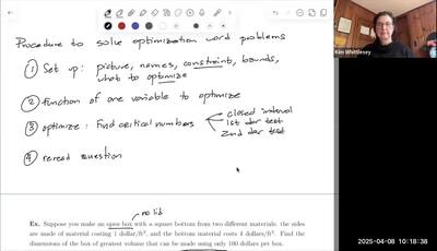 Optimization Word Problem - Illinois Media Space