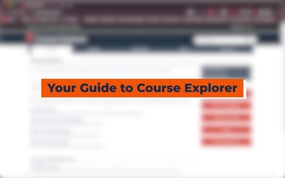 Your Guide to Course Explorer - Illinois Media Space