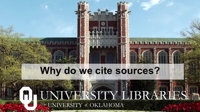 Why do we cite sources? - OU MyMedia
