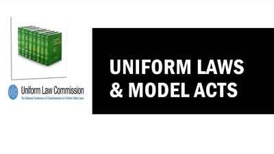 Uniform Laws & Model Acts - University of Cincinnati MediaSpace
