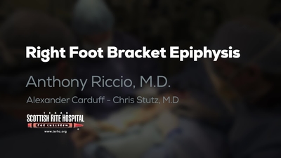 Bracket Epiphysis Excision of the First Metatarsal - POSNAcademy