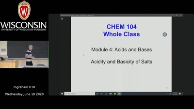 Chem 104 Module 4 Part 16 Acidity and Basicity Of Salts II - Quiz - UW ...