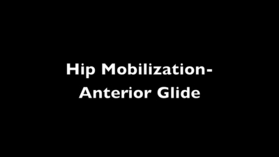 Hip Mobilization- Anterior Glide - UW-Madison Kaltura MediaSpace