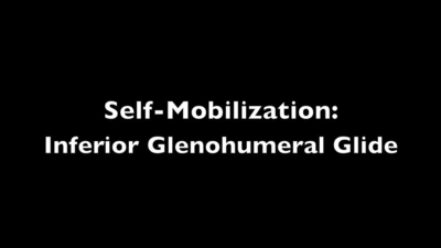 Self-Mobilizations - Inferior Shoulder Glide - UW-Madison Kaltura ...