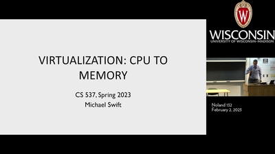 CS 537 - Spring 2023 - Lecture 4 - UW-Madison Kaltura MediaSpace