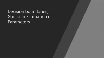 15 - gaussian estimation of parameters - UW-Madison Kaltura MediaSpace