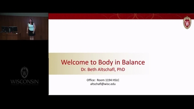 Introduction to Body in Balance - UW-Madison Kaltura MediaSpace