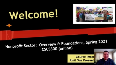 Unit One Lecture-Presentation - Course Introduction - with notes - UW ...