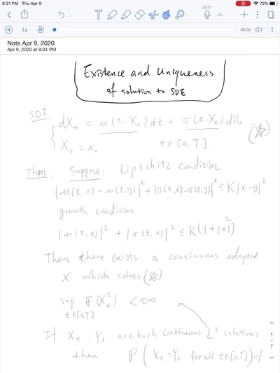 012 Stochastic Differential Equation Existence Uniqueness Theorem