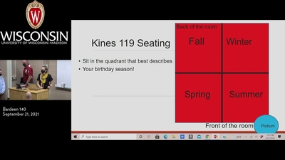 Lecture #4 - 09/21/21 - UW-Madison Kaltura MediaSpace