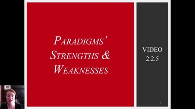 2 2 5 Video - Paradigms Strengths and Weakness - University of Georgia ...