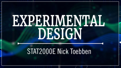 BasicsExperimentalDesign - University of Georgia Online Learning