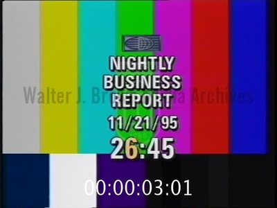 Nightly business report (Television program). 1995--excerpts | 2 of 2 | 95065nwt-2-arch ...