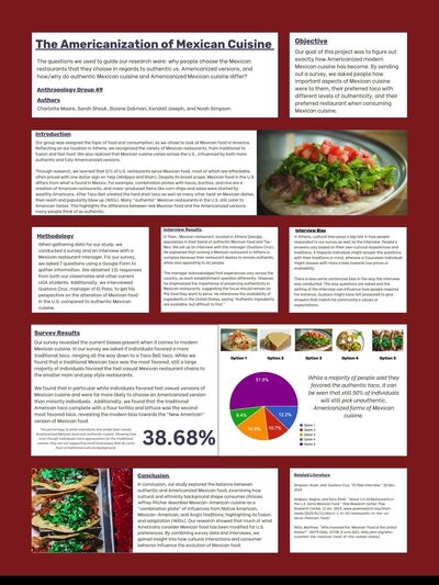Project Group 49: The Americanization of Mexican Cuisine - University ...