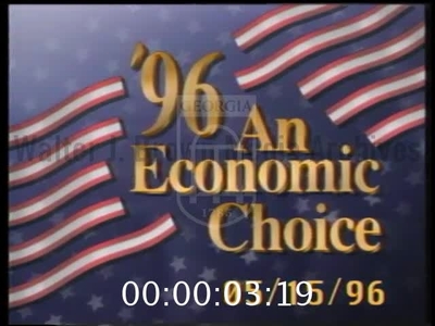 Nightly Business Report: 1996 Campaign Coverage | 2 of 2 | 96059nwt-2-arch - University of ...