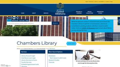 UCO Chamber Library Databases - UCO On Demand