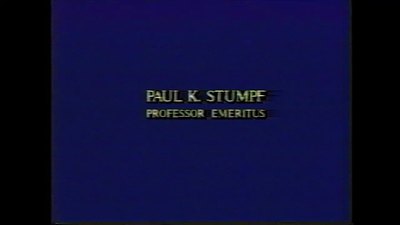 Paul Stumpf - University of California, Davis