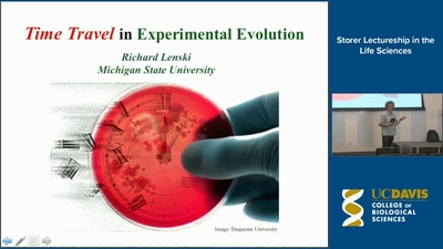 Storer Lecture - Richard Lenski 10-7-15 - University of California, Davis