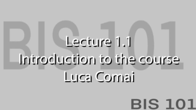 Lec1.1.0. Welcome and introduction - University of California, Davis