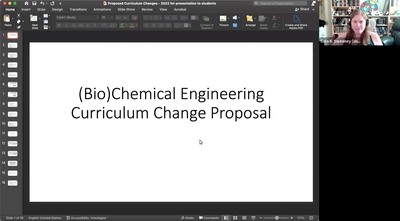 Chemical Engineering Curriculum Info Session anticipated Fall 2023 ...