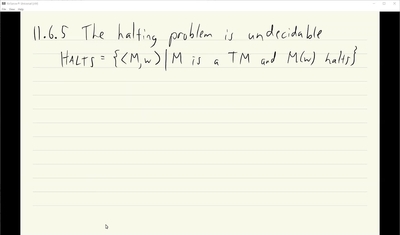 ECS 120 10b:3 diagonalization to show the halting problem is undecidable - University of ...