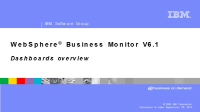 Dashboard overview - IBM Mediacenter