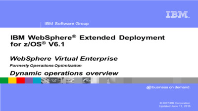 Dynamic operations overview - IBM MediaCenter