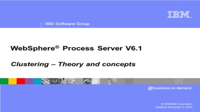 Clustering concepts - IBM MediaCenter
