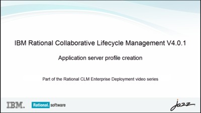 Application server profile creation - IBM MediaCenter